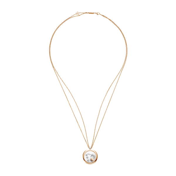 Luxury Diamond Pendant Happy Sun, Moon and Stars | Chopard® 799450-5201