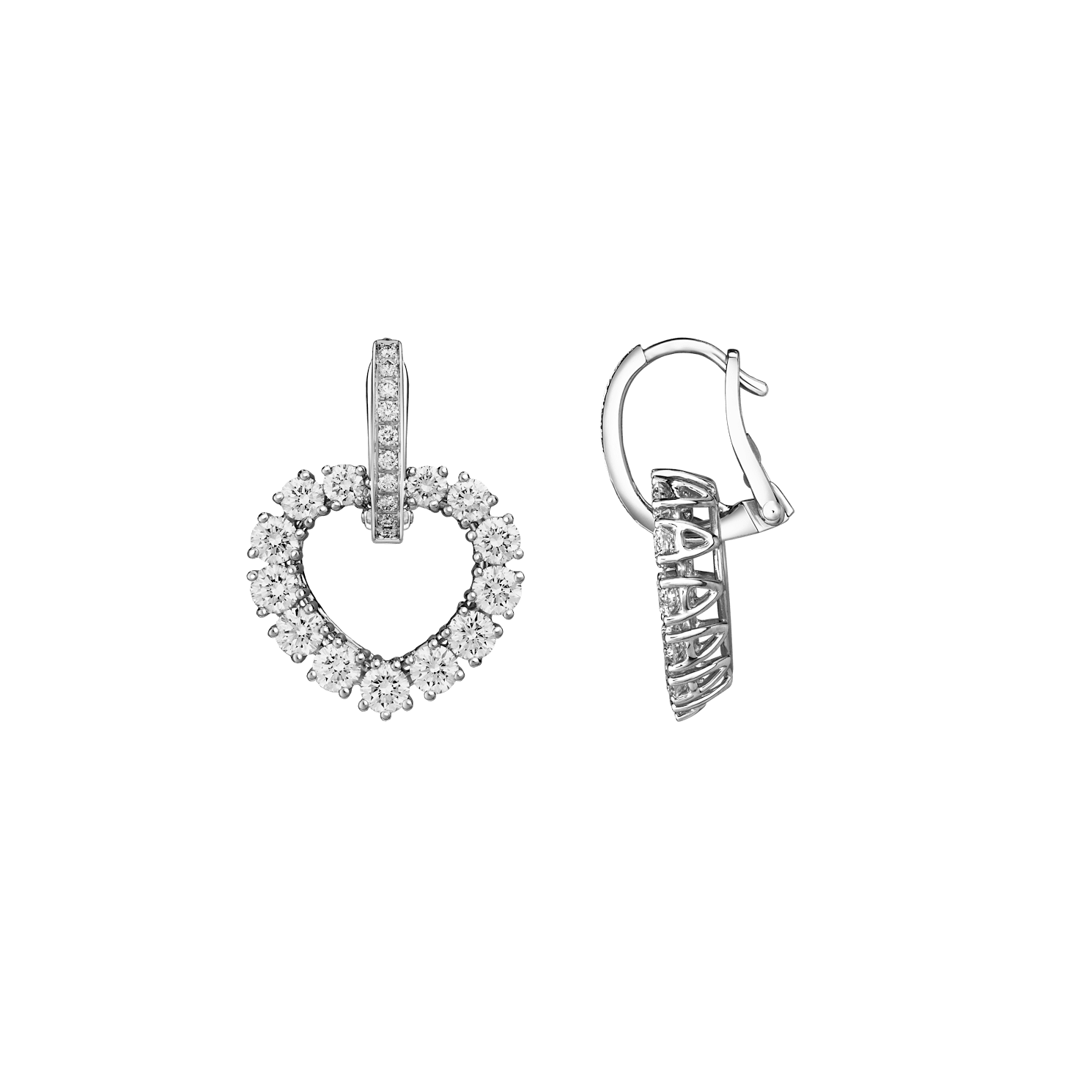 ラグジュアリー ダイヤモンド イヤリング ルール・ドゥ・ディアマン | ショパール® 839417-1001